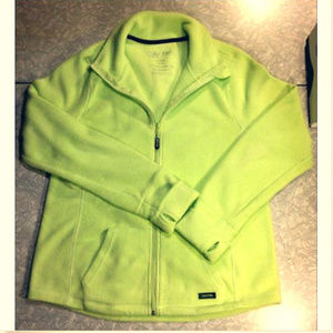Calvin Klein | Tops | Calvin Klein Ck Performance Green Full Zip Fleece ...